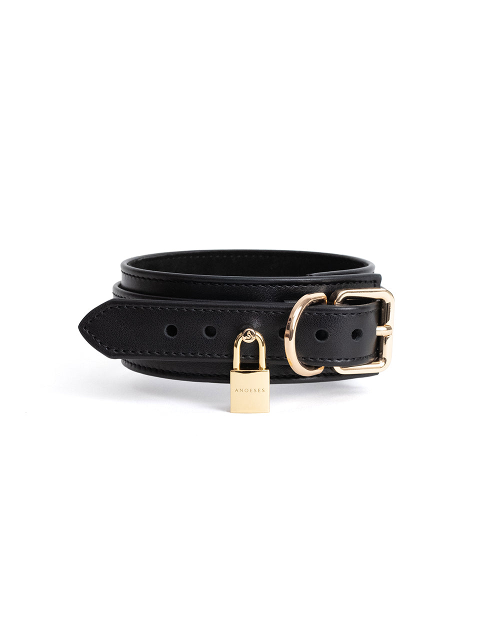 Anoeses leather collar "Estrid" Black – ANOESES